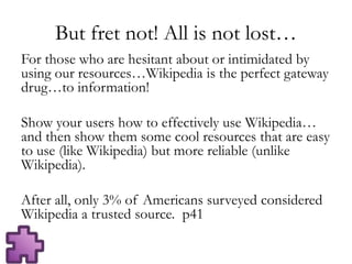 LLA 2014: Why Not Wikipedia? | PPT