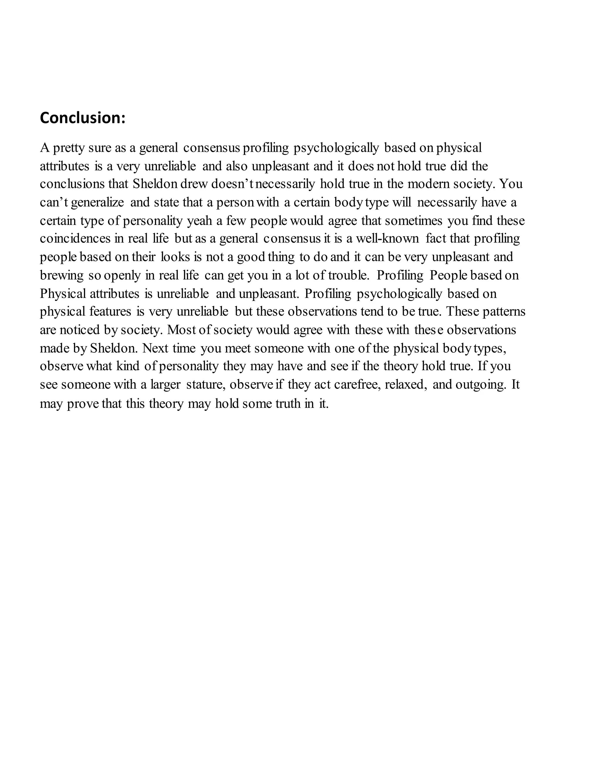 Body Type of Theory / William Sheldon's Theory / Biological Theory ...