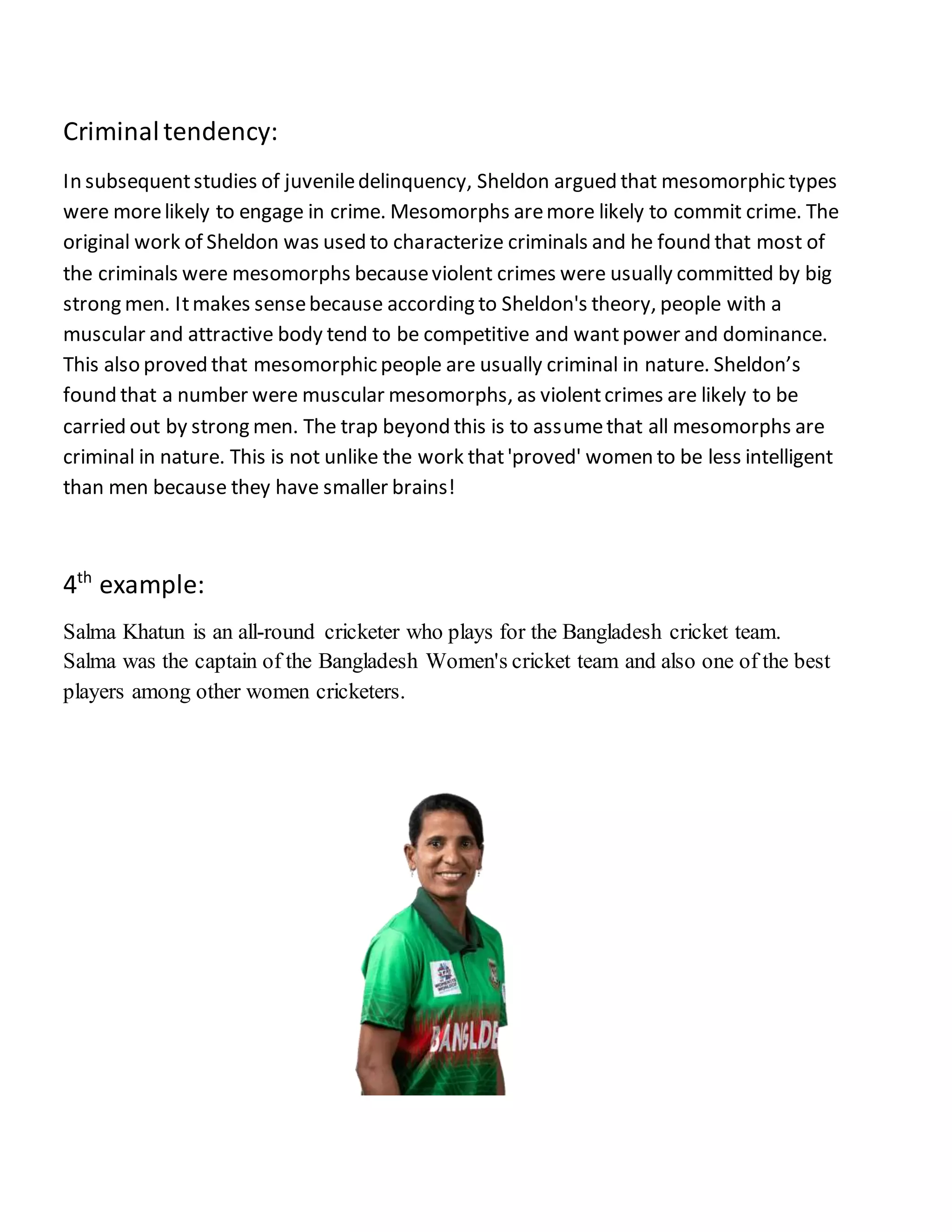 Body Type of Theory / William Sheldon's Theory / Biological Theory ...