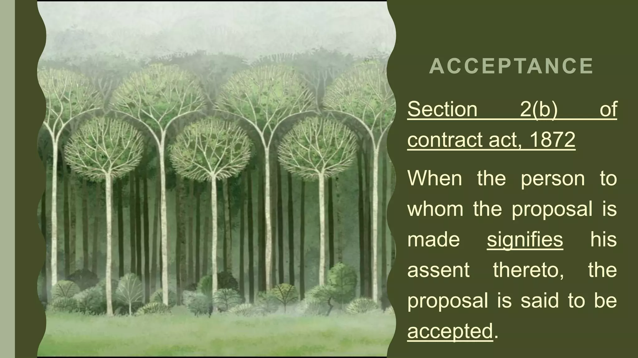 Acceptance in Contract and its Communication | PPT