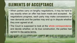 Acceptance in Contract and its Communication | PPTX