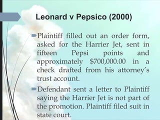 Agreement in Contract: Objective Principle | PPTX