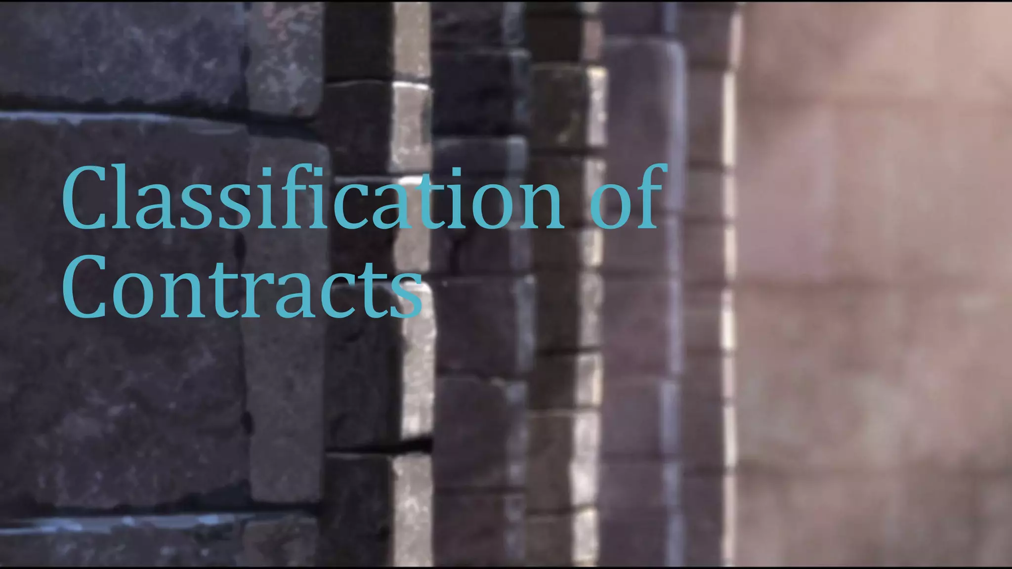 Introduction to Law of Contract: Definition and Classification | PPTX | Law