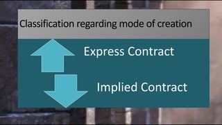 Introduction to Law of Contract: Definition and Classification | PPTX