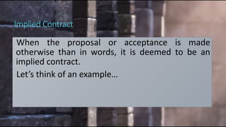 Introduction to Law of Contract: Definition and Classification | PPTX | Law