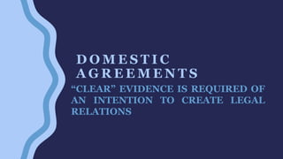 Intention to Create Legal Relations | PPTX