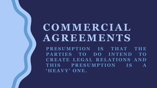 Intention to Create Legal Relations | PPTX