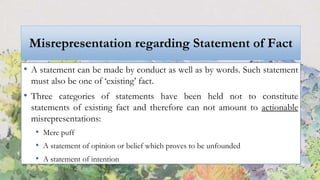 Misrepresentation and Fraud | PPTX