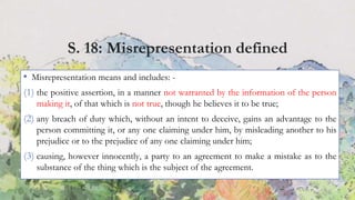 Misrepresentation and Fraud | PPTX