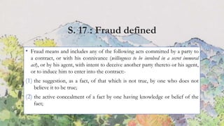 Misrepresentation and Fraud | PPTX