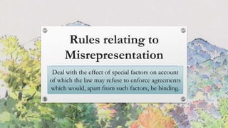 Misrepresentation and Fraud | PPTX