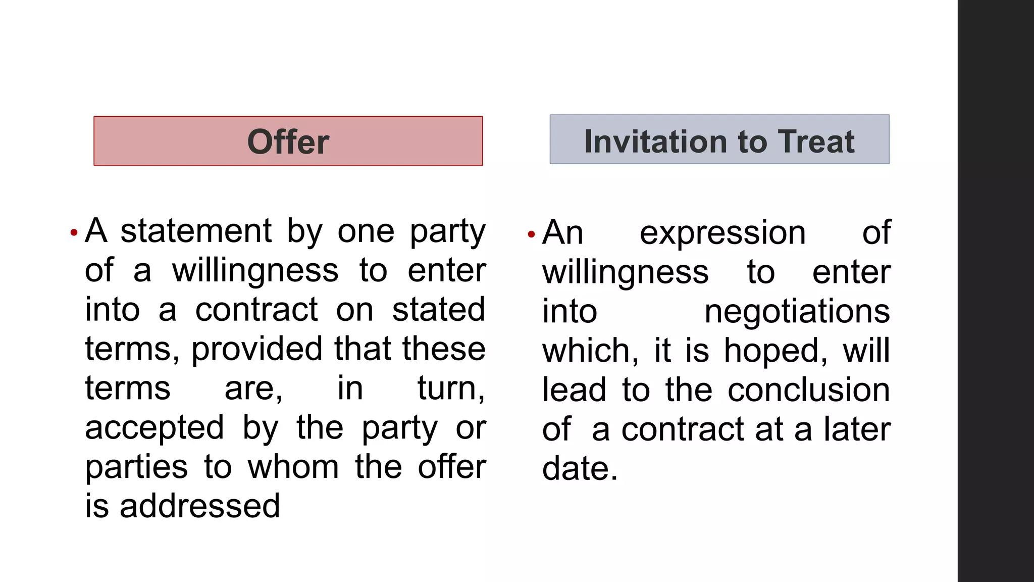 Introduction to Offer and Invitation to Treat | PPTX