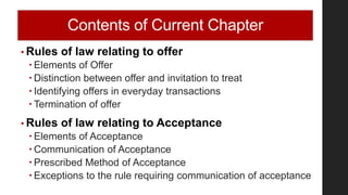 Introduction to Offer and Invitation to Treat | PPTX