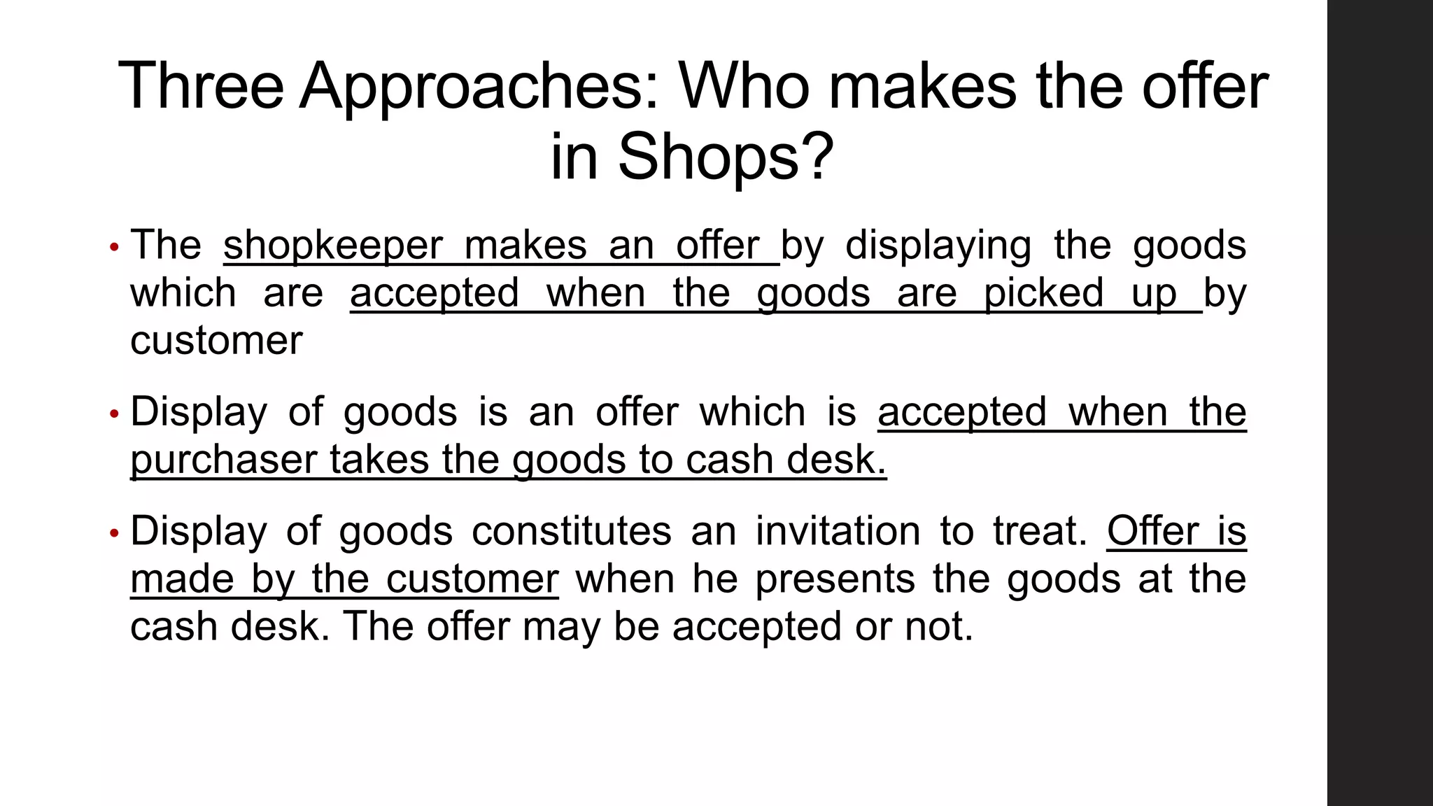 Introduction to Offer: Display in Shops | PPT