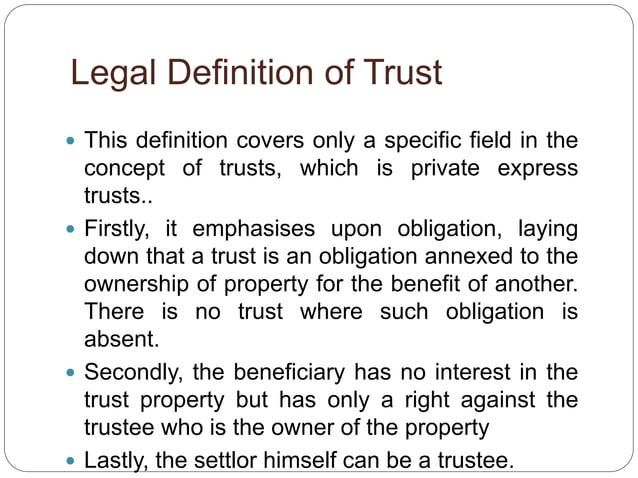 Principles of Trust: Classification and Creation | PPTX