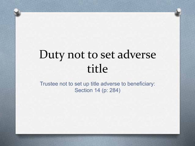 Principles of Trust: Beneficiaries and Trustees | PPTX | Real Estate Buying and Selling | Real ...