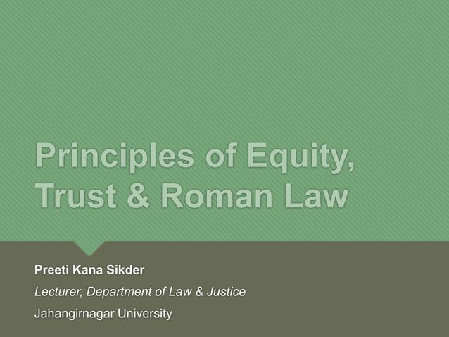 Understanding Equity and Common Law | PPTX