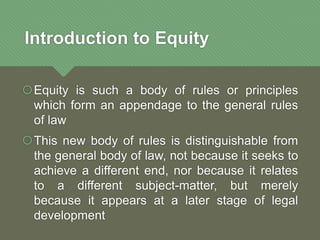 Understanding Equity and Common Law | PPTX