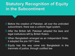 Recognition of Equity in the Indian Subcontinent | PPT