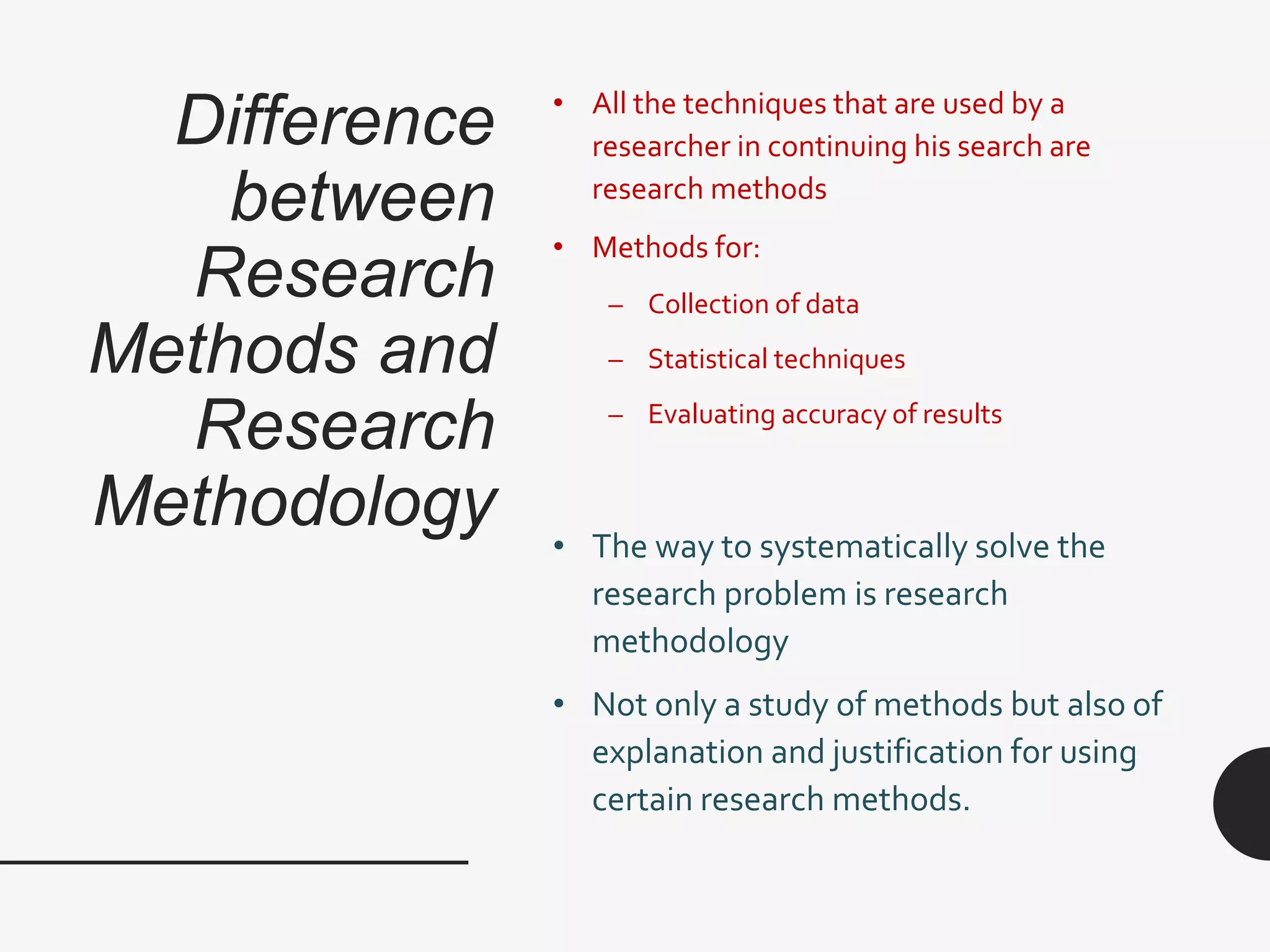 Classifications of Research | PPT