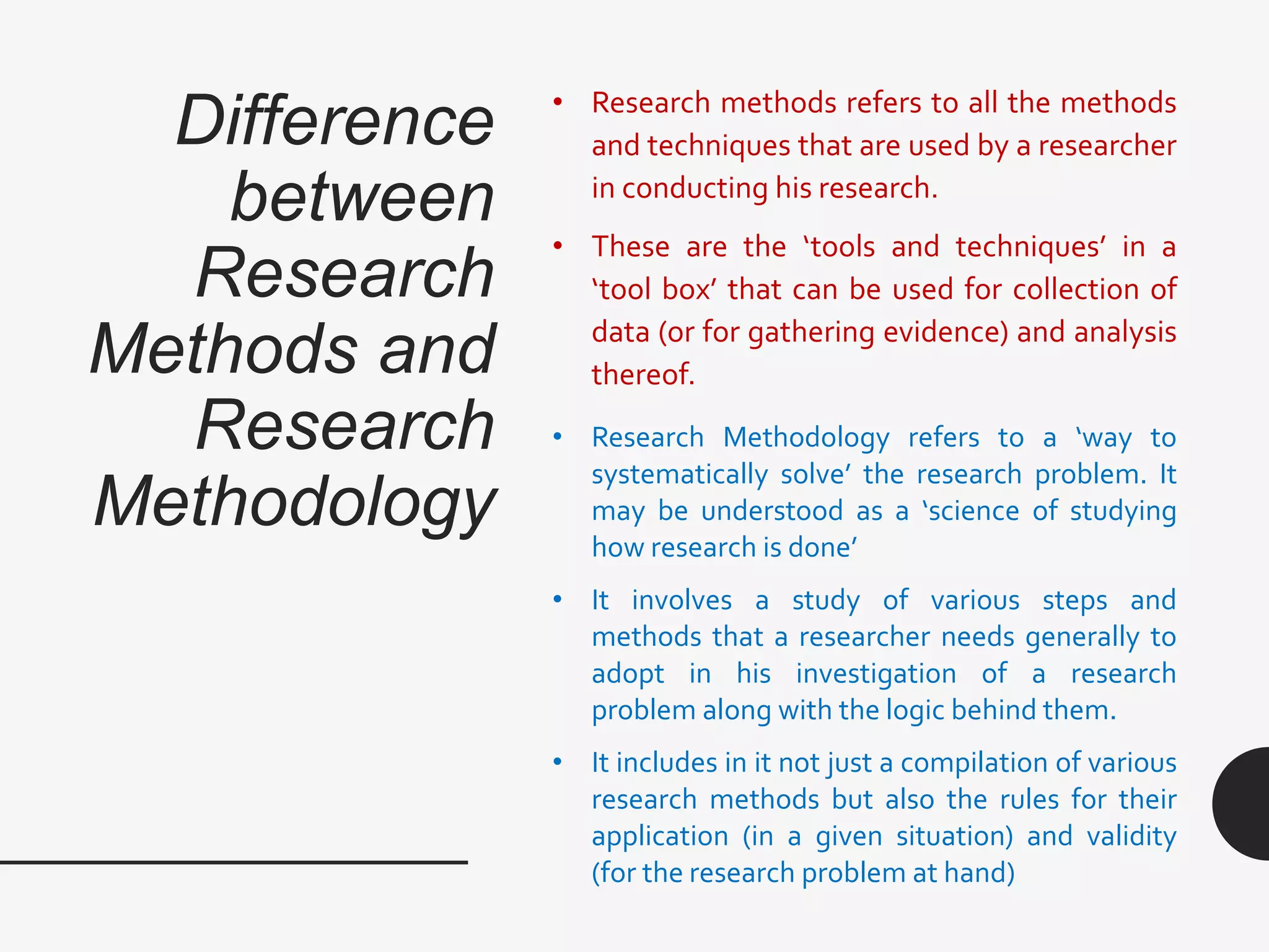Classifications of Research | PPT