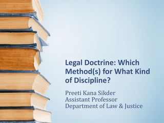 Nature of Legal Doctrine: Axiomatic, Logical and Normative Discipline | PPT