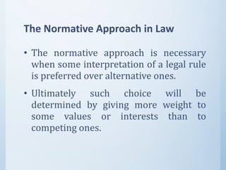Nature of Legal Doctrine: Axiomatic, Logical and Normative Discipline ...