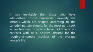 World Without Law Professors: Legal Training | PPTX