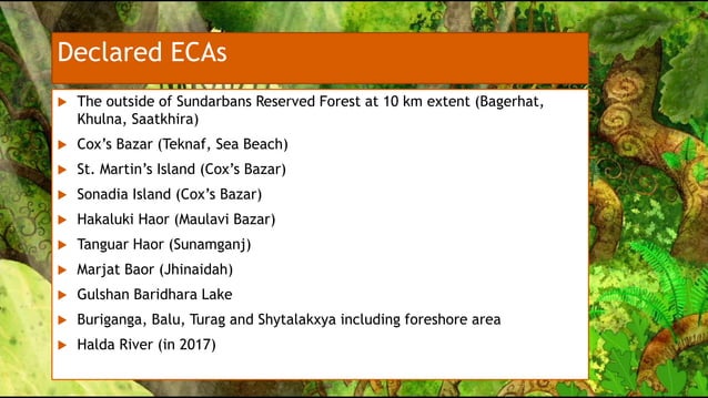 Protection of Biodiversity in Bangladesh: ECA | PPTX | Zoos & Aquariums | Attractions