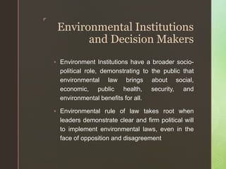 Understanding Environmental Rule of Law | PPTX