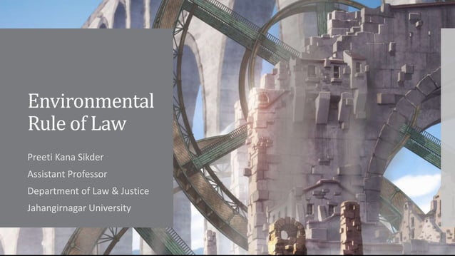 Core Elements of Environmental Rule of Law | PPTX