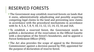 Conservation of Forests: National Context | PPTX