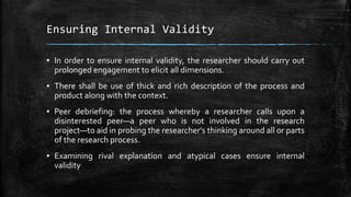 Validity and Reliability in Qualitative Legal Research | PPT