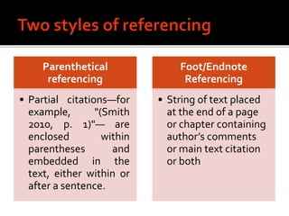 Referencing In Legal Research | PPTX