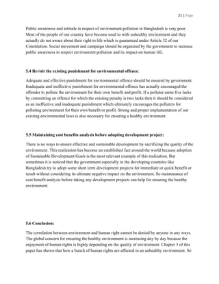 Right to Healthy Environment | PDF