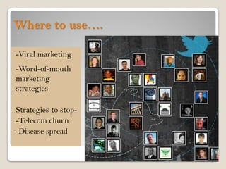 Spread of Information in a Social Network Using Influential Nodes | PPT