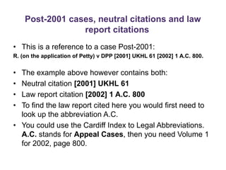 Finding Case Law | PPTX | Internet for Beginners | Internet