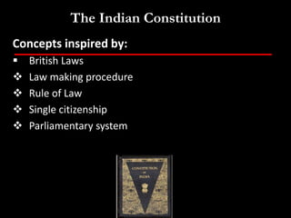 Llb i choi u iii introduction to indian constitution | PPT