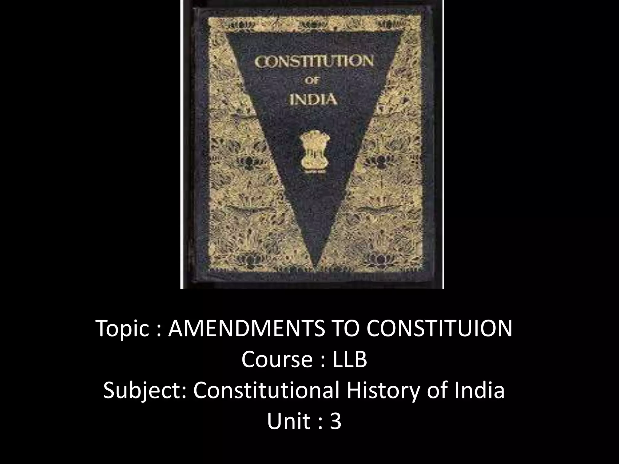Llb i choi u iv preamble and constitutional amendments | PPT