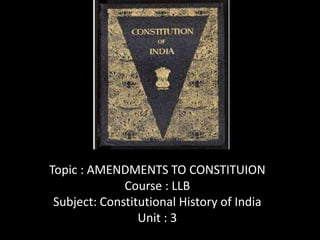 Llb i choi u iv preamble and constitutional amendments | PPT