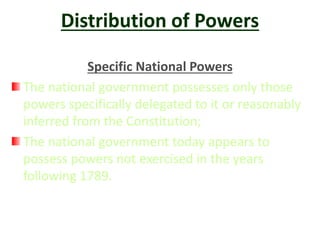 Llb i cloi u iii distribution of powers between central and state | PPTX