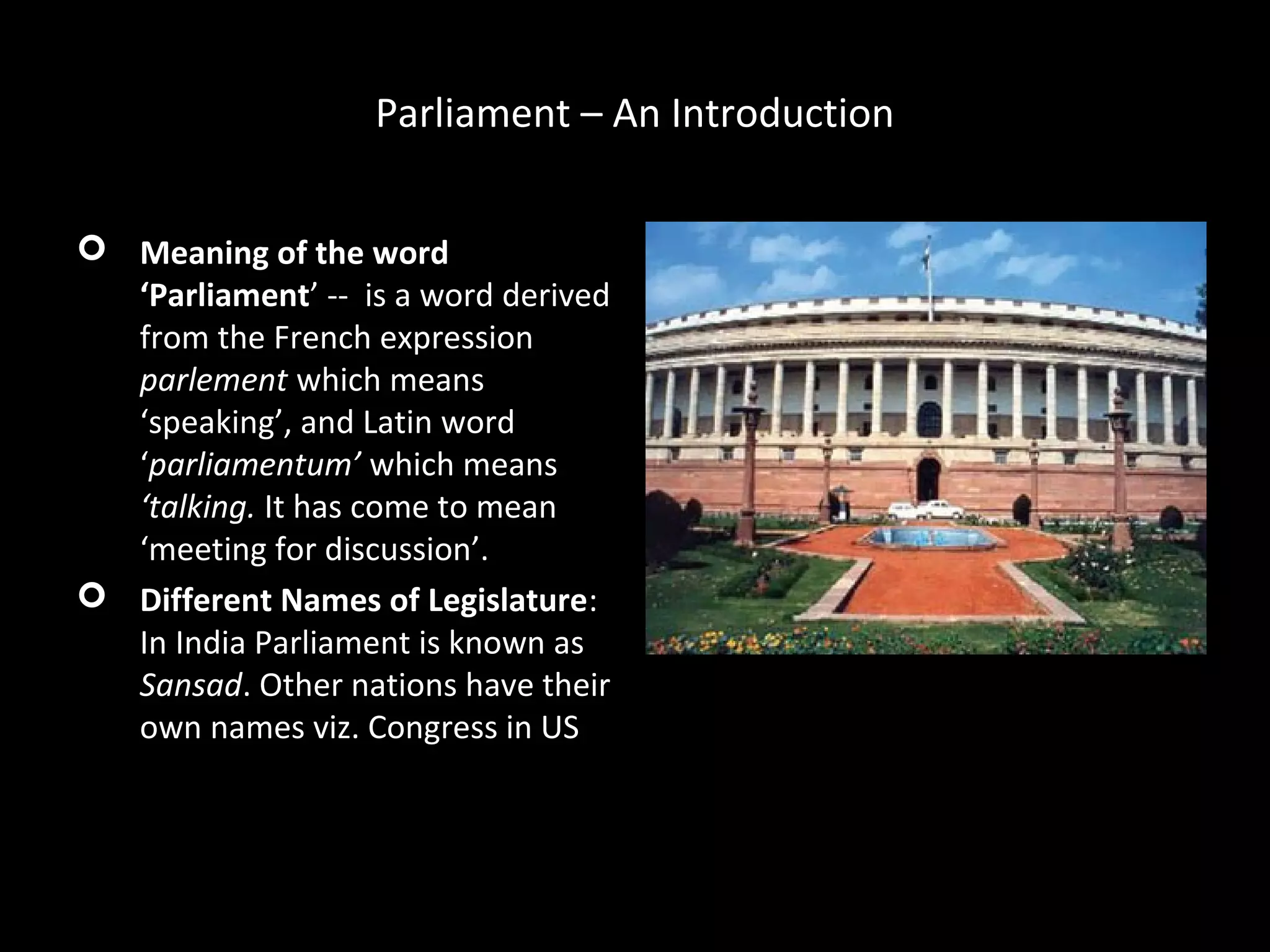 Llb i cloi u ii organs of parliament | PPT