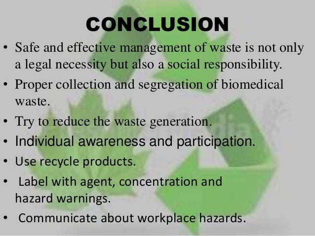 Llb i el u 4.7 boi medical waste management