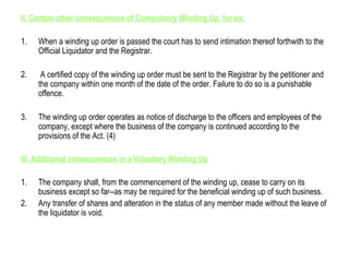 Llb ii cl u 4 winding up and corporate liability | PPT