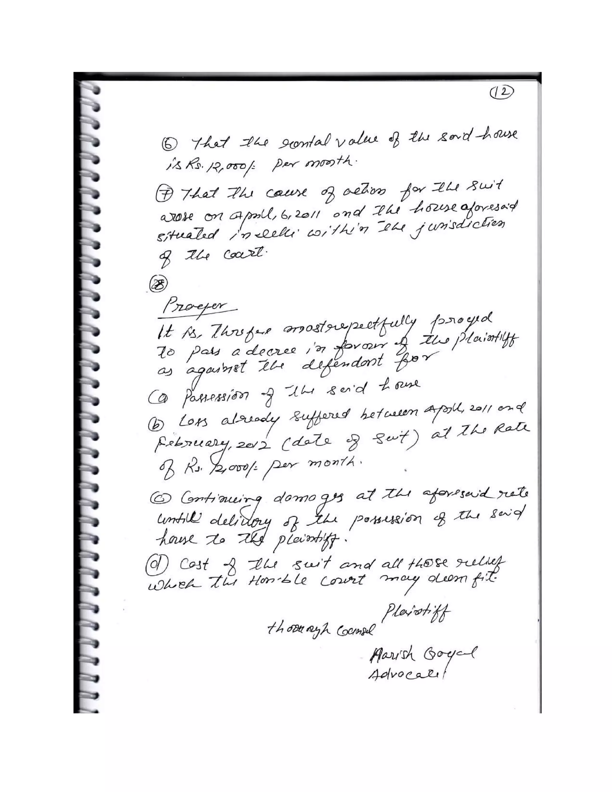 LLB LAW DRAFTING OF PLEADING AND CONVEYANCING PROJECT FILE IN ENGLISH ...