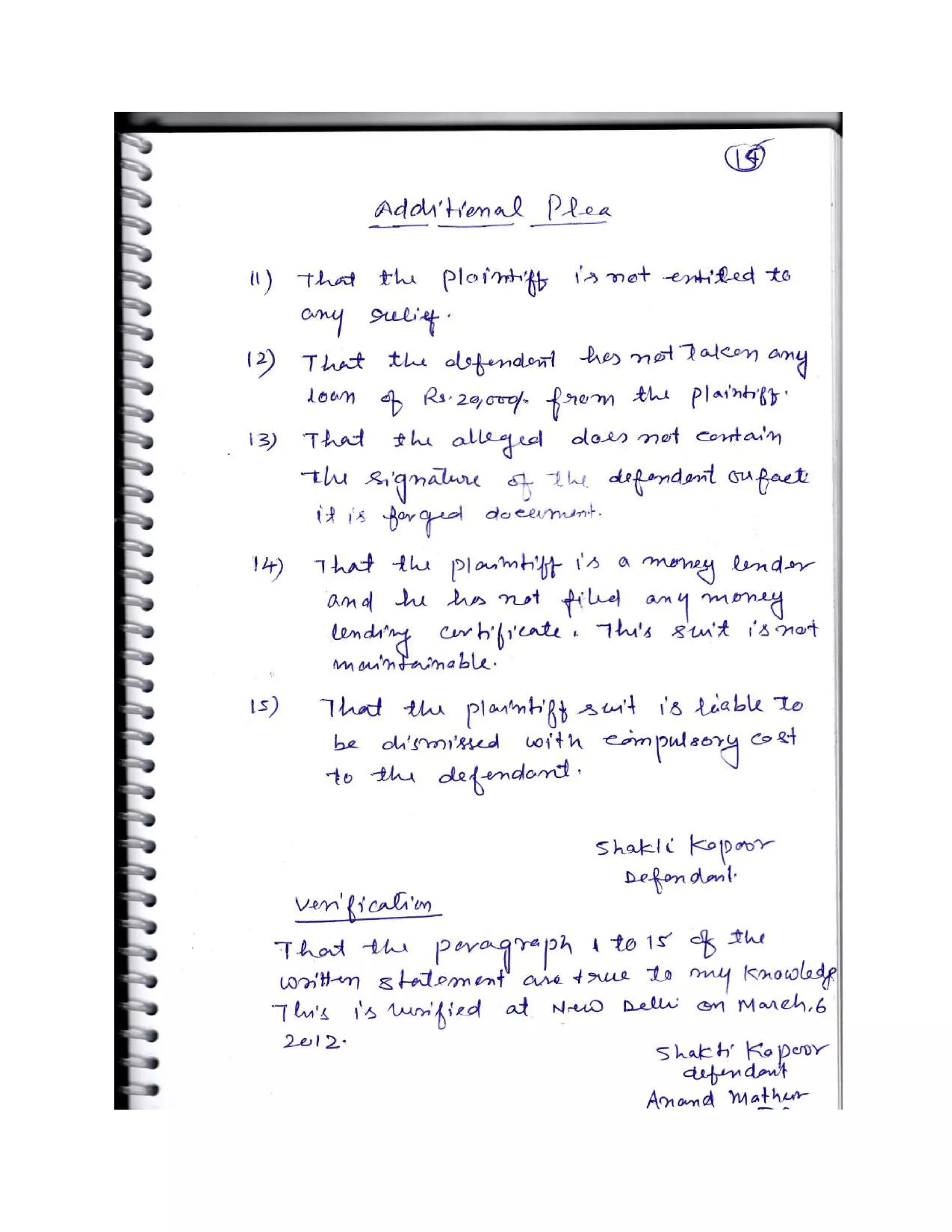 LLB LAW DRAFTING OF PLEADING AND CONVEYANCING PROJECT FILE IN ENGLISH ...