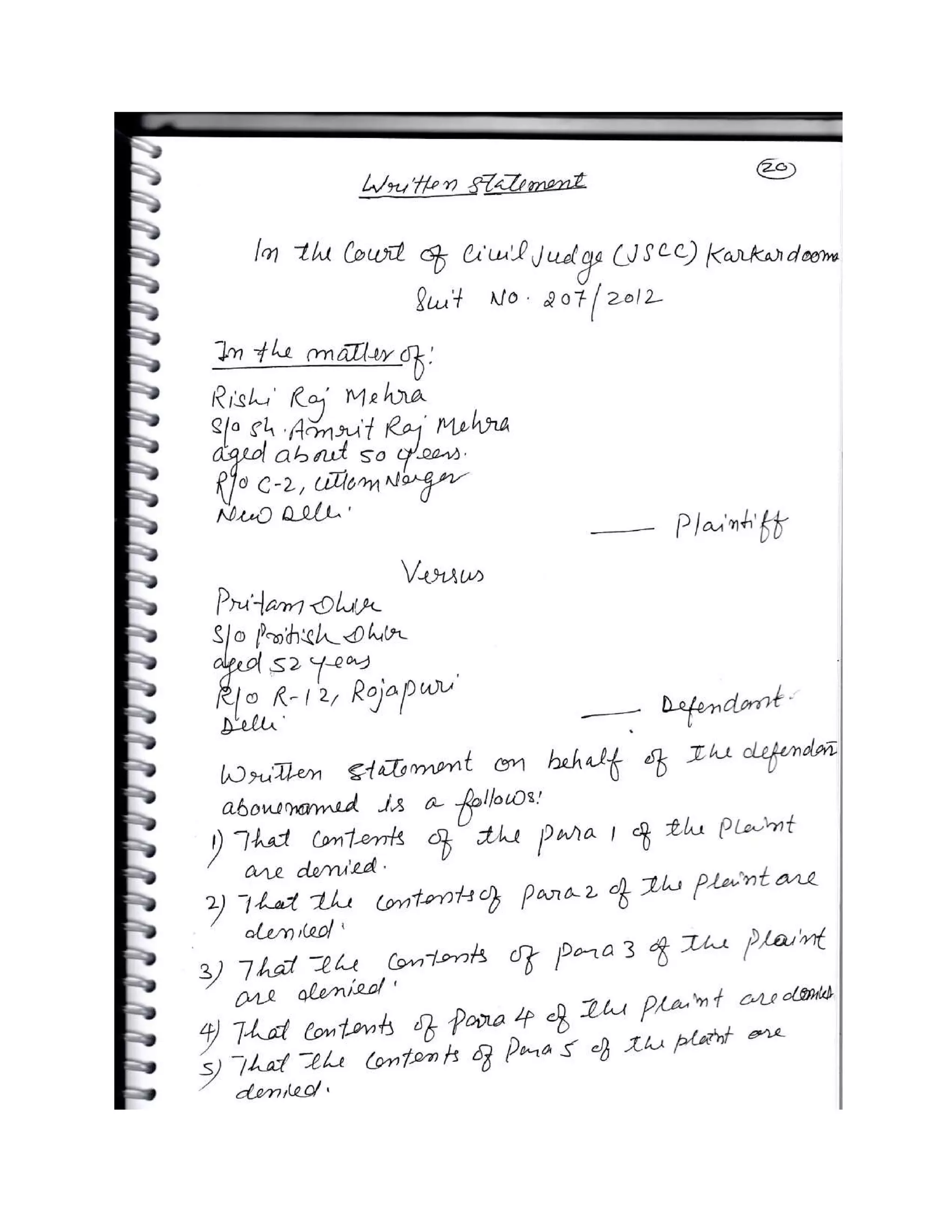 LLB LAW DRAFTING OF PLEADING AND CONVEYANCING PROJECT FILE IN ENGLISH ...