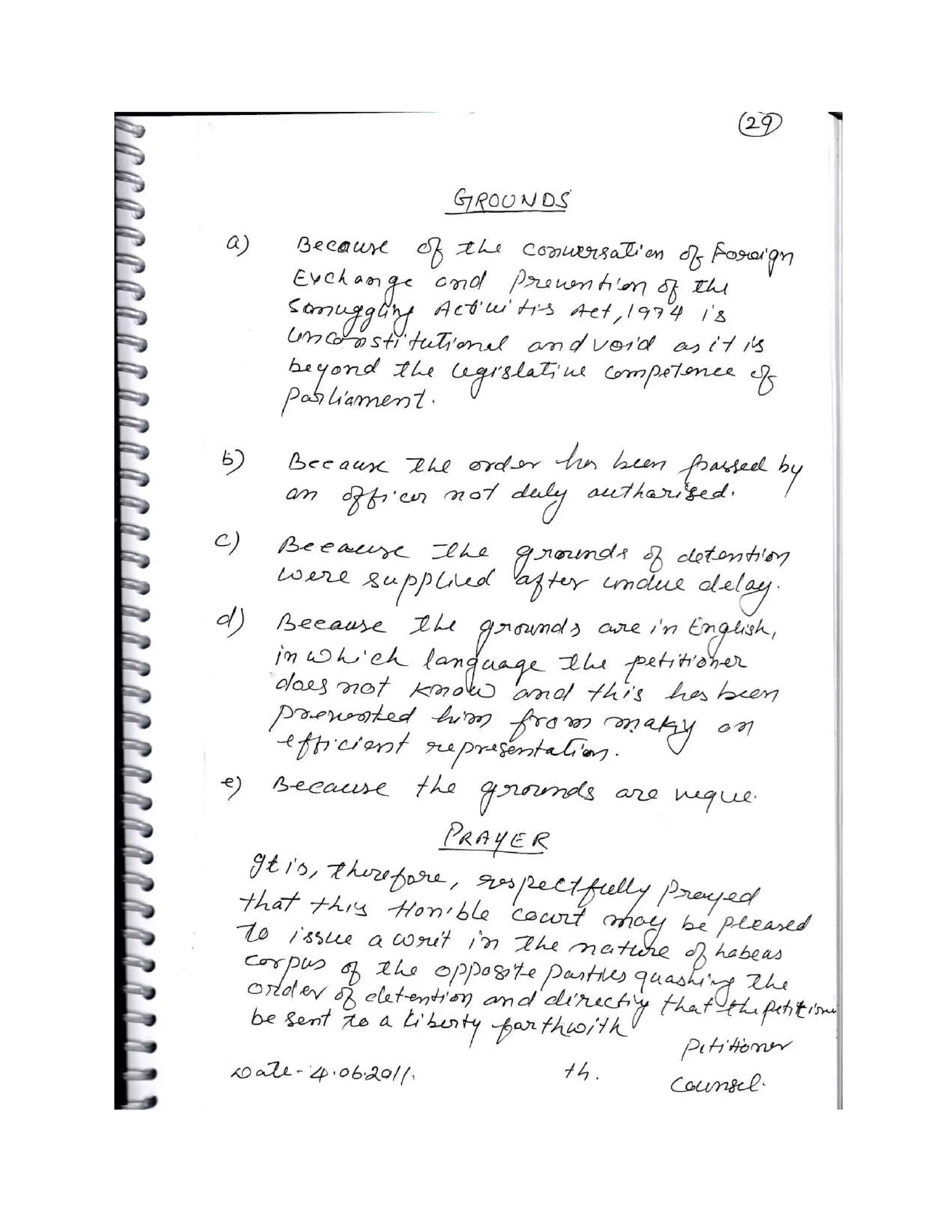 LLB LAW DRAFTING OF PLEADING AND CONVEYANCING PROJECT FILE IN ENGLISH ...