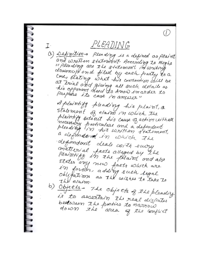 LLB LAW DRAFTING OF PLEADING AND CONVEYANCING PROJECT FILE IN ENGLISH ...