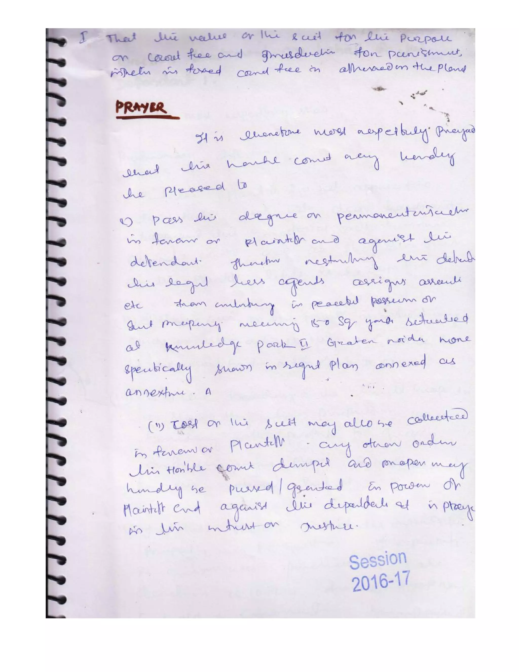 LLB LAW MOOT COURT PROJECT FILE IN ENGLISH | PDF